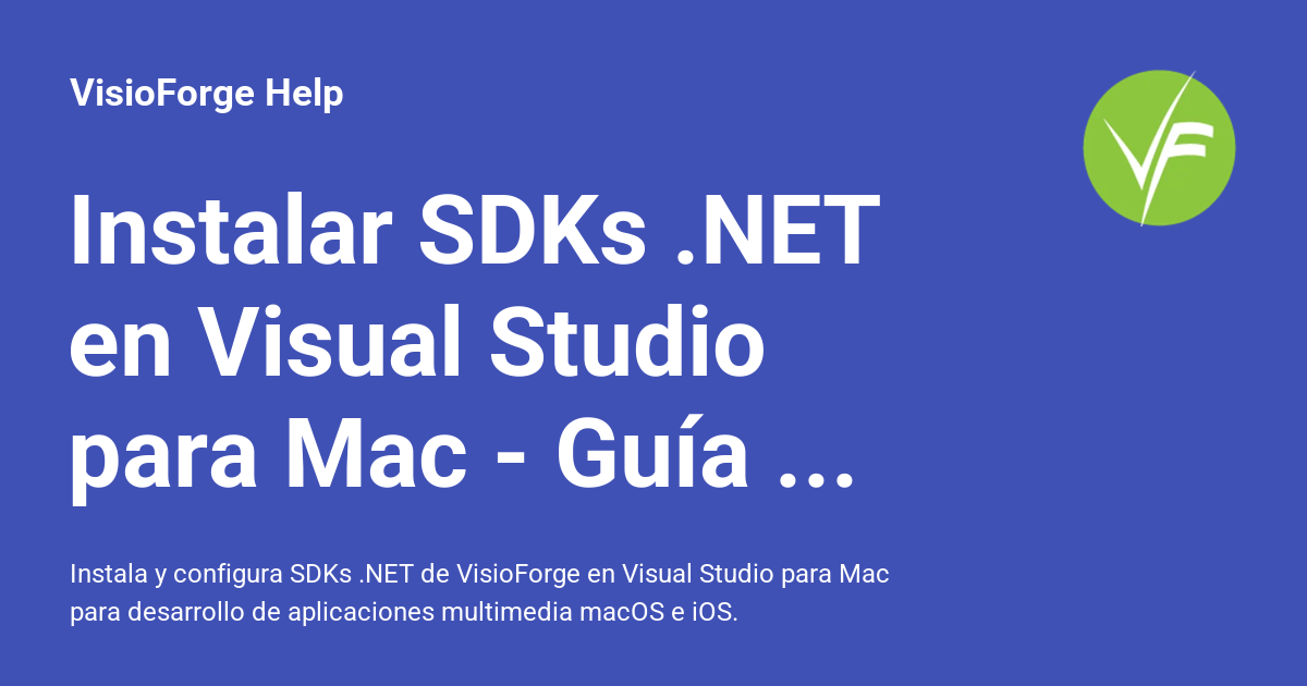 Instalar SDKs .NET en Visual Studio para Mac - Guía completa ...
